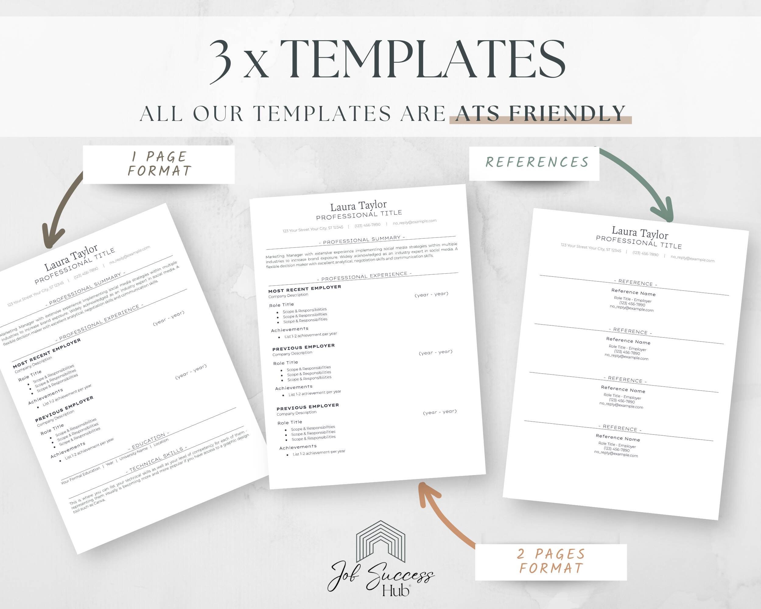 Complete Resume Bundle | Templates, Workbook & Checklist | Professional ...