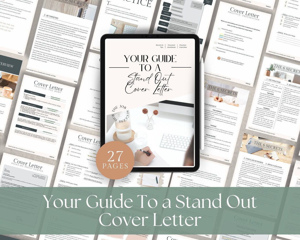 Complete Cover Letter Bundle Templates, Workbook & Checklist ...