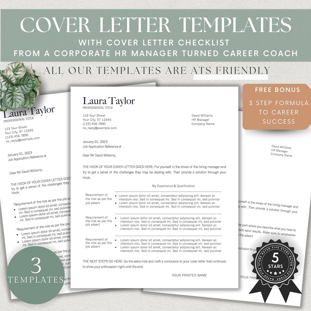 Cover Letter Templates | Insider HR Tips | Professional Cover Letter ...