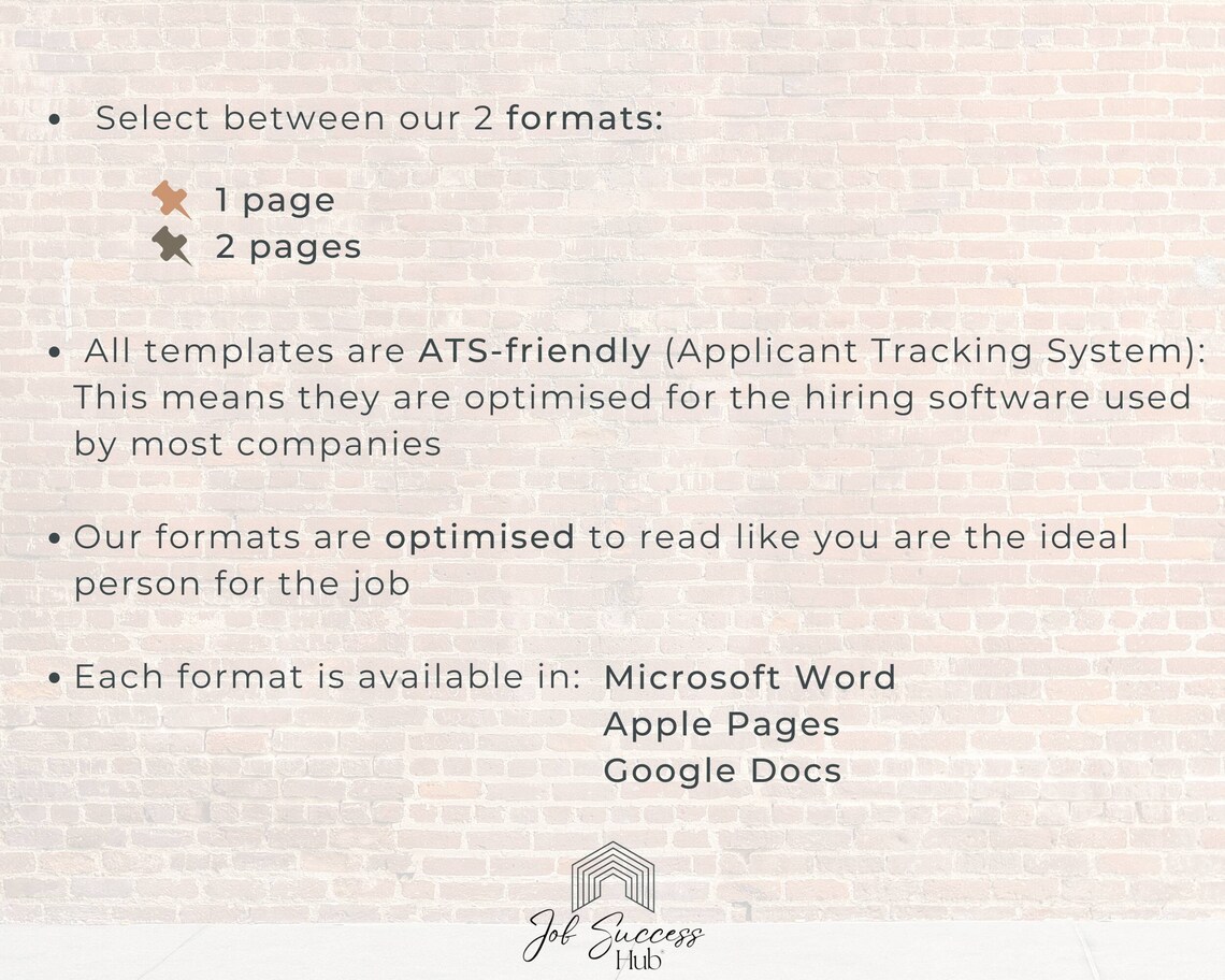 Resume & References Templates With Checklist Professional Resume ...