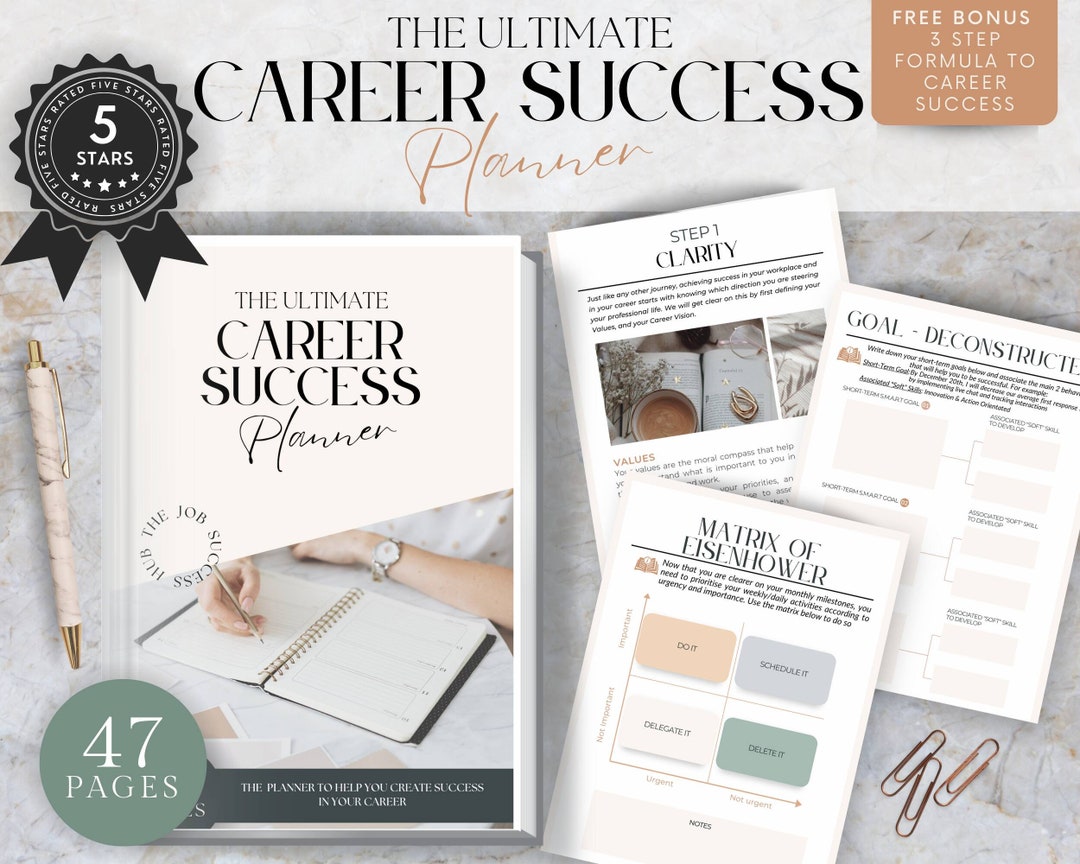 Career Success Planner Career Goals Journal Career - Etsy