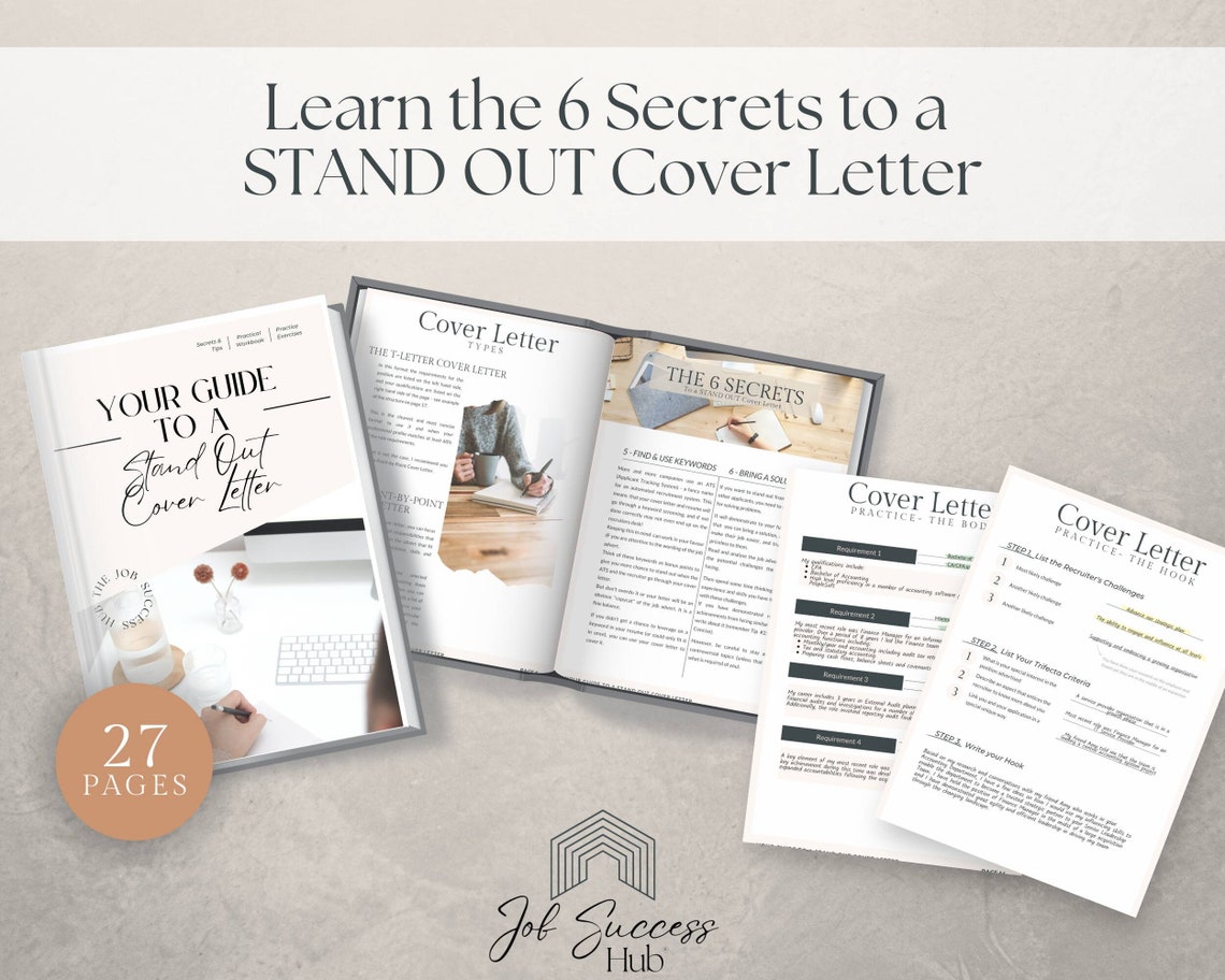 Complete Cover Letter Bundle Templates, Workbook & Checklist ...