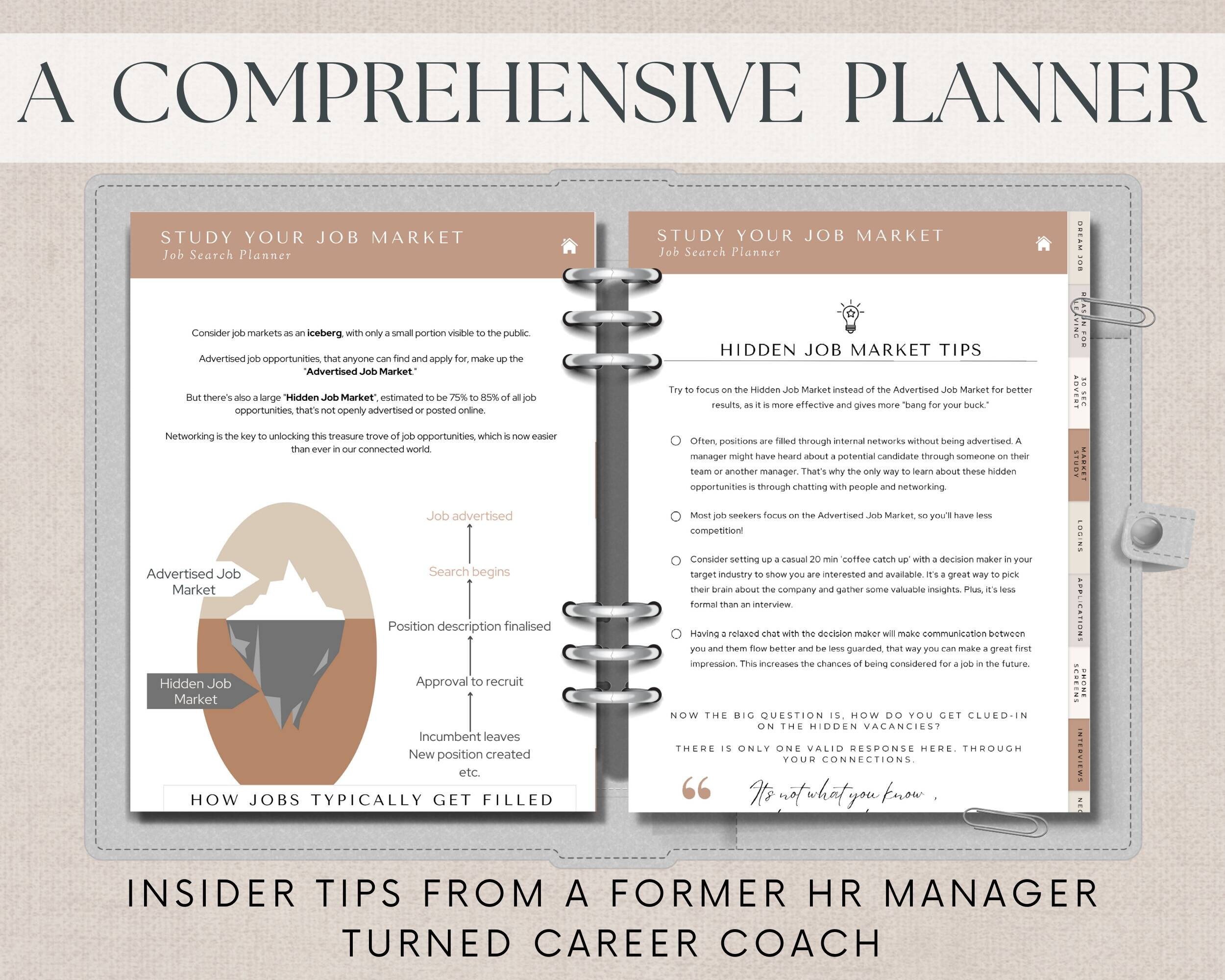 Job Search Planner & Tracker | Job Application Tracker | Job Search ...
