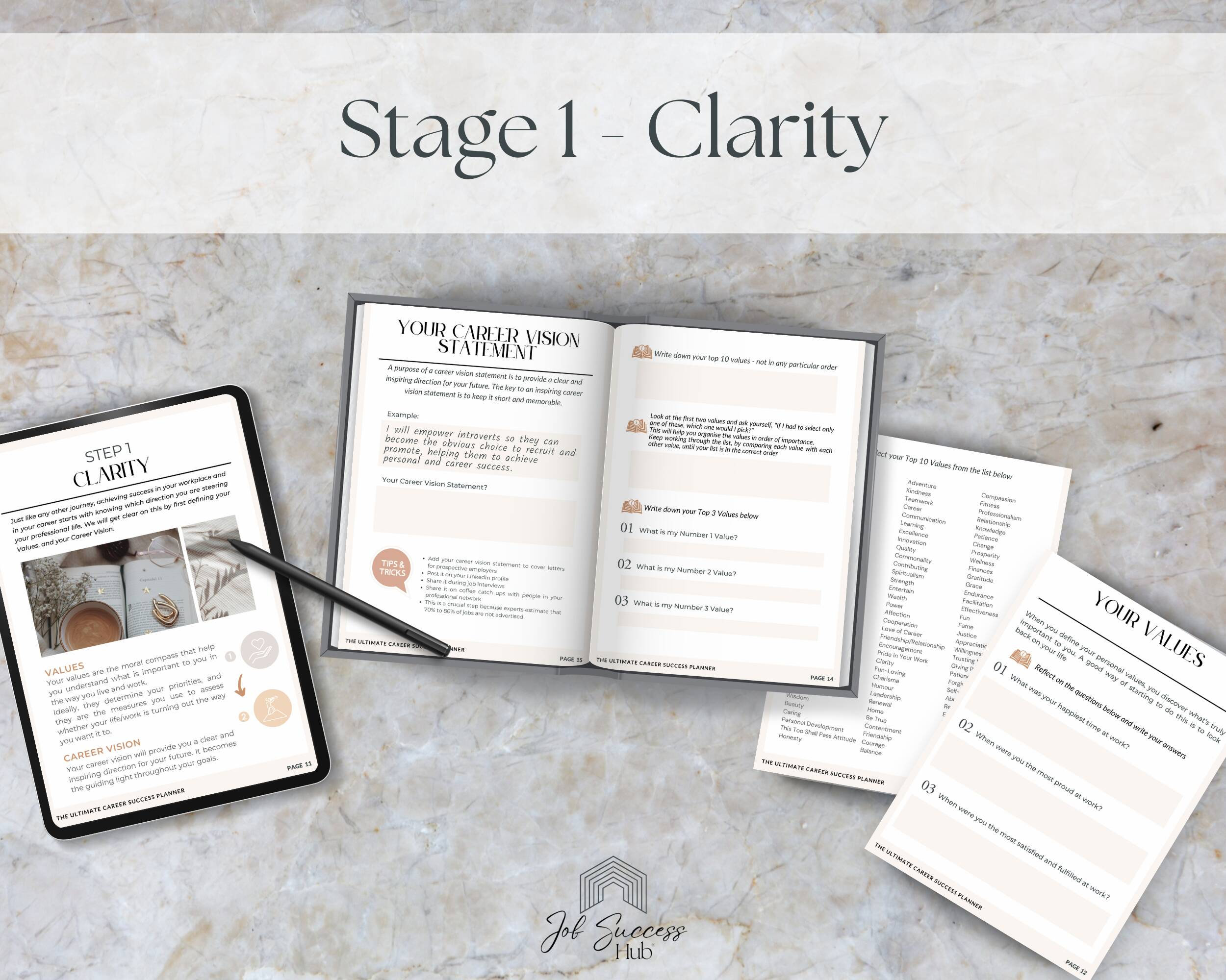 Career Success Planner | Career Goals Journal | Career Planning Tools ...