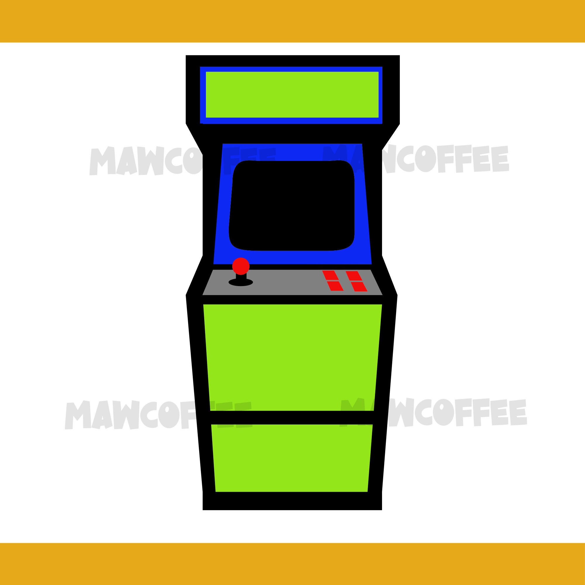 Arcade Machine Layered Svg, Cricut, Cake Topper, Sticker, Wall Art ...