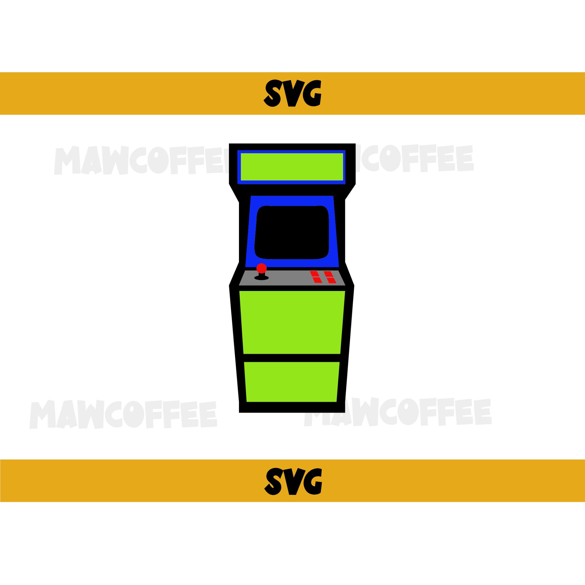 Arcade Machine Layered Svg, Cricut, Cake Topper, Sticker, Wall Art ...
