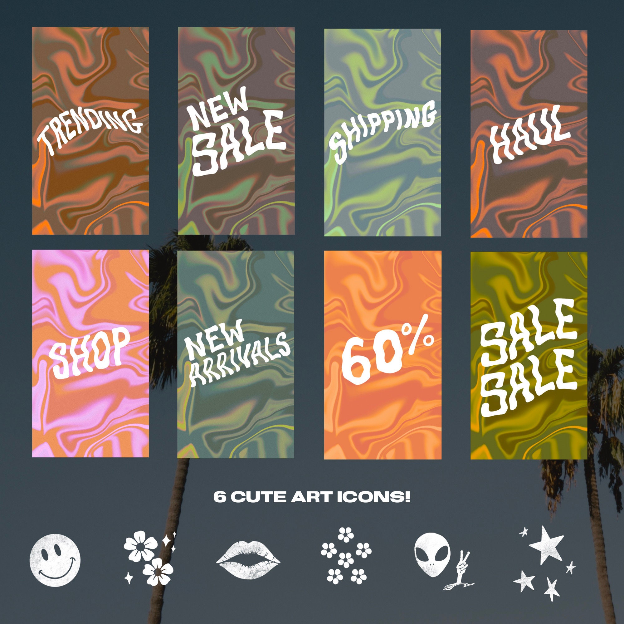 Y2K Instagram Highlight Covers, Retro Instagram Highlight Covers ...