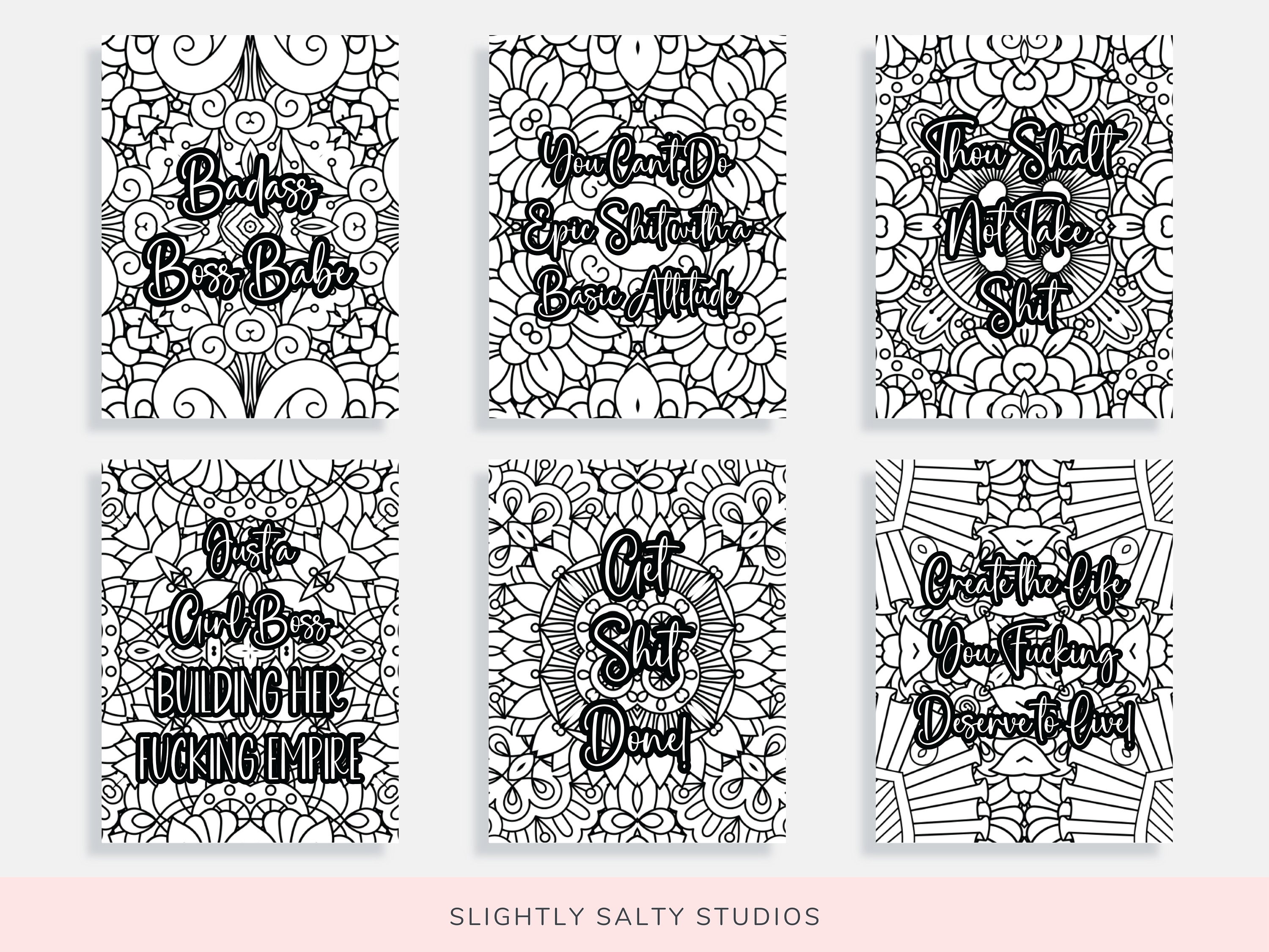 30 Girl Boss Coloring Pages, Girl Boss Quotes PDF, Boss Babe Printable ...