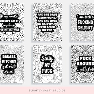 32 Cuss Word Coloring Pages, Sarcastic Coloring Pages, Swear Word ...