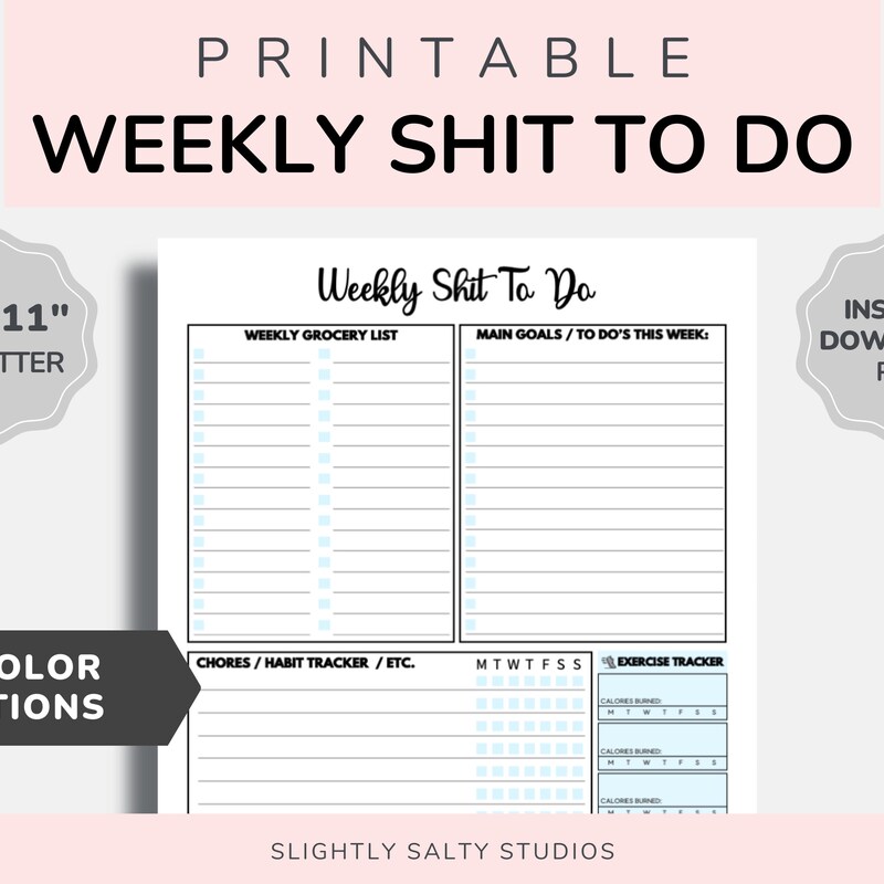 Moms Shit List - Etsy