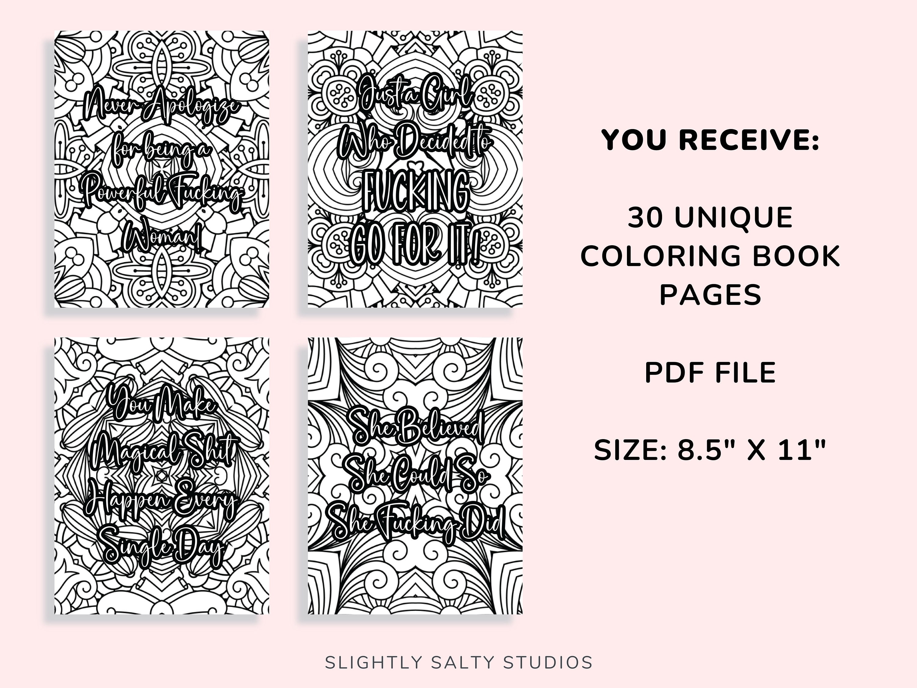 30 Girl Boss Coloring Pages, Girl Boss Quotes PDF, Boss Babe Printable ...