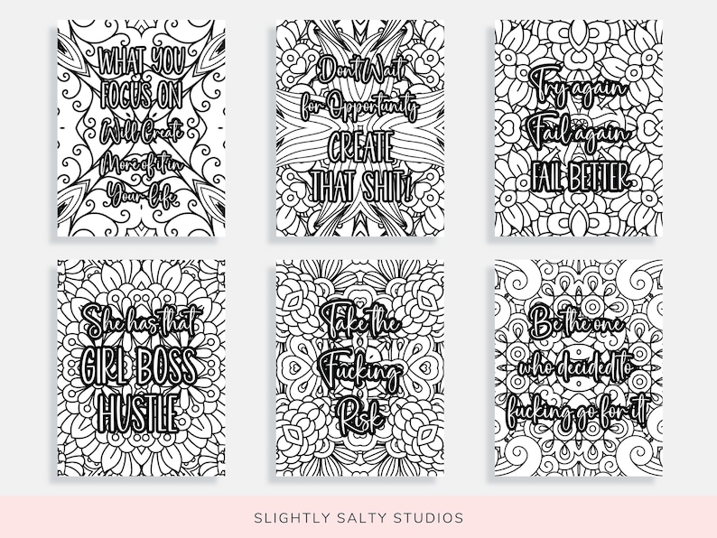 30 Girl Boss Coloring Pages, Girl Boss Quotes PDF, Boss Babe Printable ...