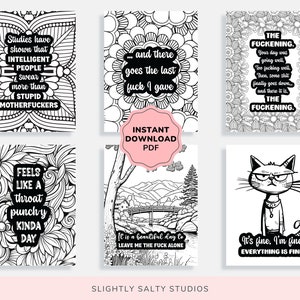 32 Cuss Word Coloring Pages, Sarcastic Coloring Pages, Swear Word ...