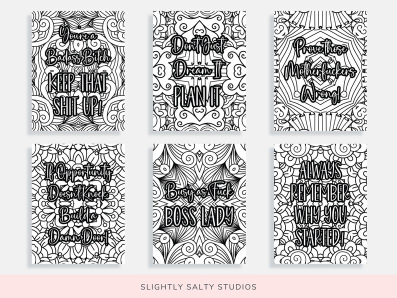 30 Girl Boss Coloring Pages, Girl Boss Quotes PDF, Boss Babe Printable ...