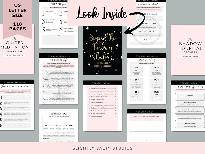 Shadow Work Journal Printable, Shadow Work Workbook Digital, Mental ...