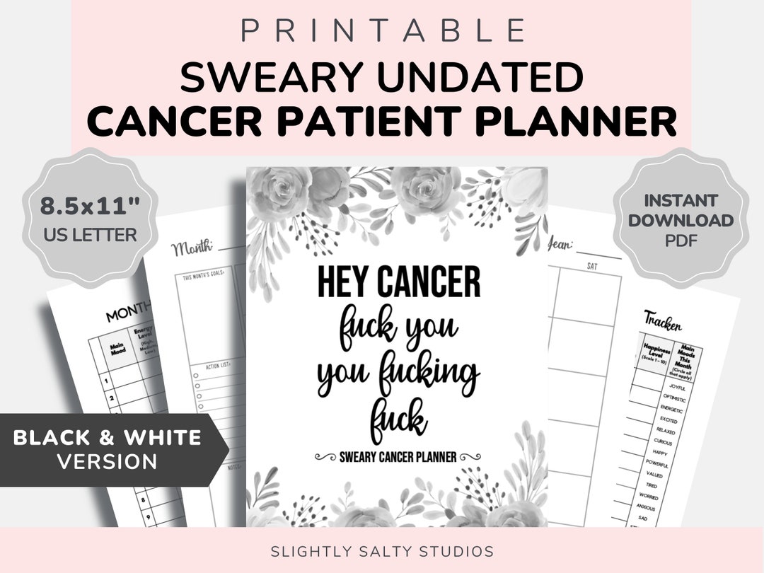 Cancer Planner PDF, Fck Cancer, Funny Cancer Quotes, Cancer Organizer ...