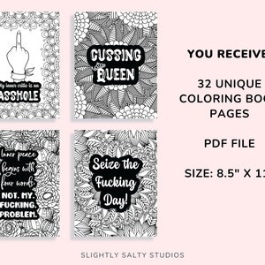 32 Cuss Word Coloring Pages, Sarcastic Coloring Pages, Swear Word ...