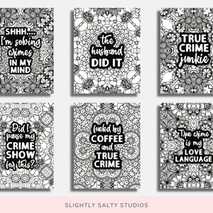 True Crime Coloring Book Printable, True Crime Sayings, Funny True ...