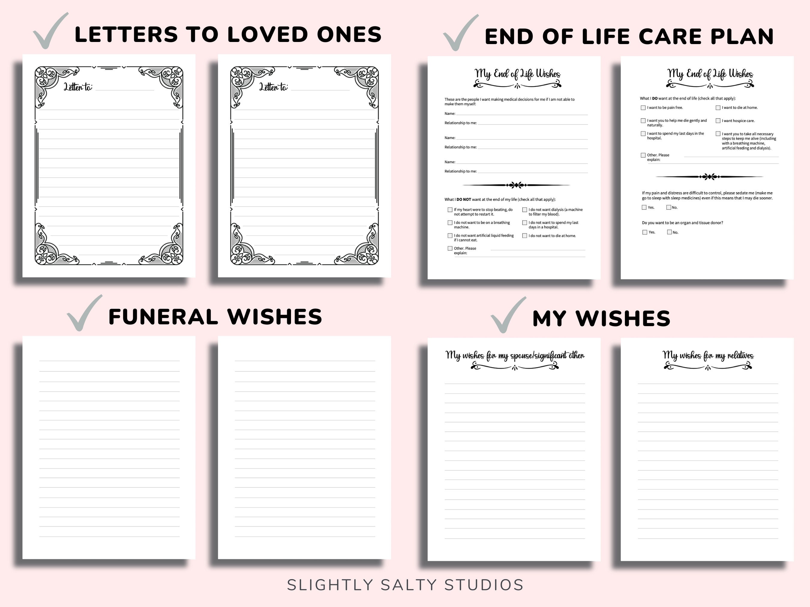 End of Life Planner Printable, When I Die Printable Planner, Emergency ...