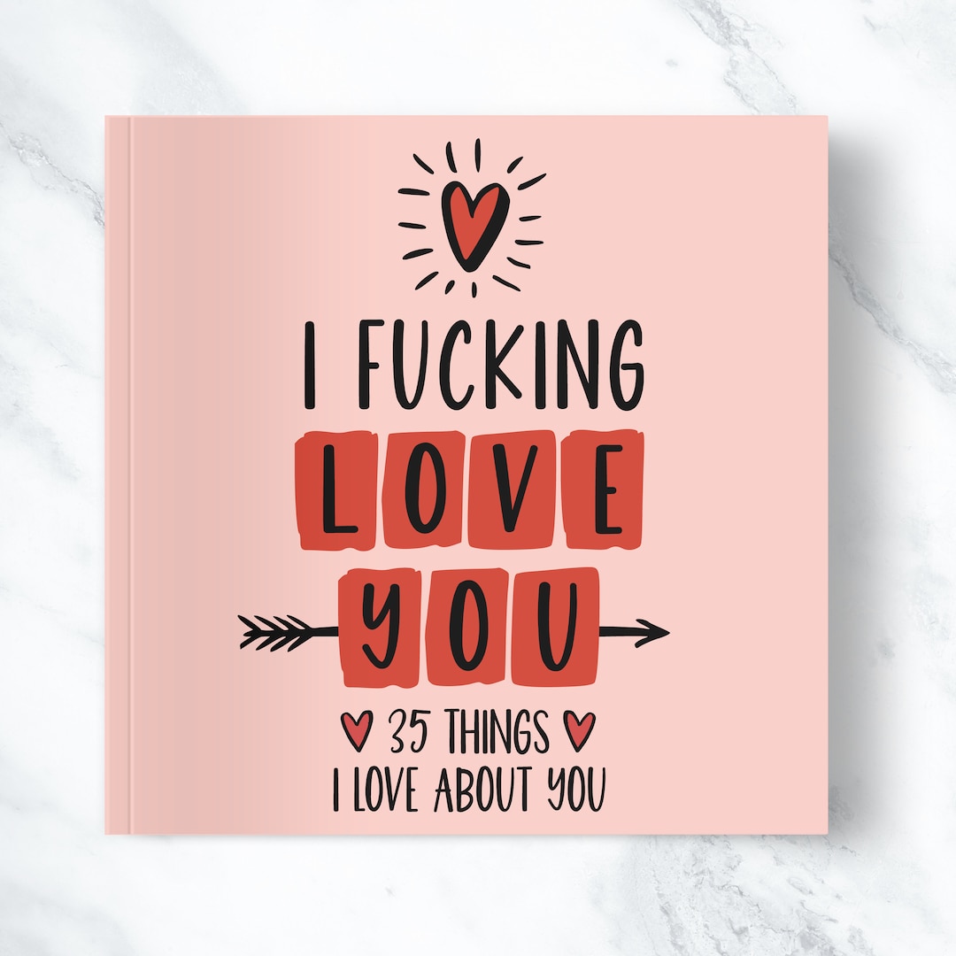 I Love You Fill in the Blank Book Funny Valentine Gift for Boyfriend ...