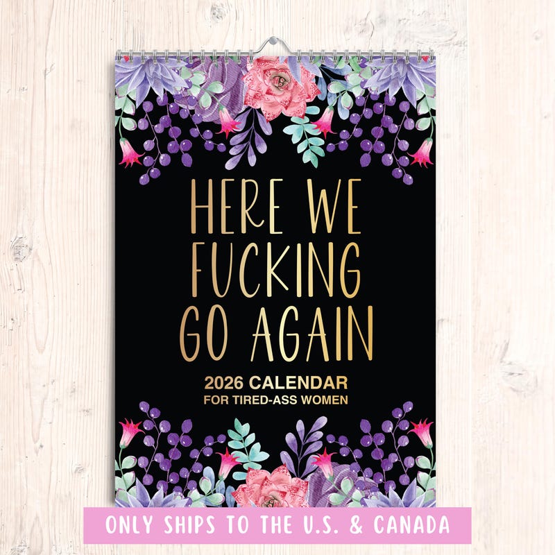 Swear Word Calendar 2026 - Etsy