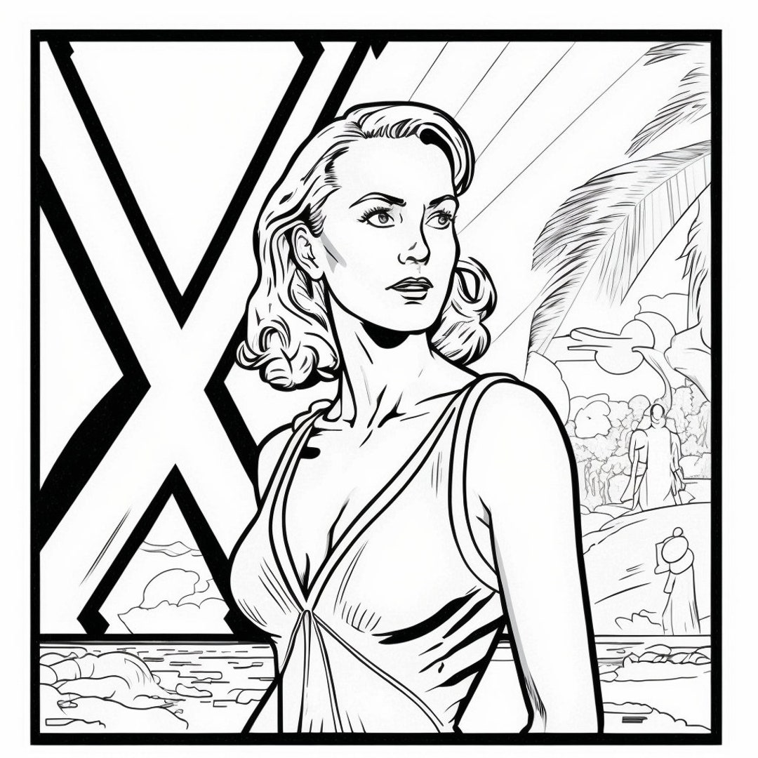 Letter X Coloring Sheet Etsy letter-x-coloring-sheet-etsy