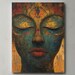 Mystical Blue Goddess of Peace Matte Canvas, Mindfulness Decor Goddess ...
