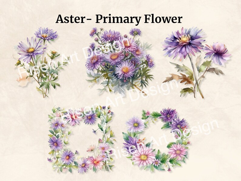 September Birth Month Flower Clipart SVG PNG Flower Invitation Birth ...