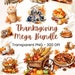 Thanksgiving Clipart Mega Bundle Autumn Clipart Fall PNG - Etsy