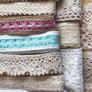 Assorted Vintage Lace Trim Vintage Lace Crochet Antique Lace Variety of ...