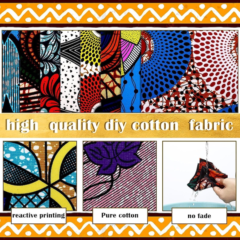 African Fabric Strips Blocks Quilting Fabric Quilting Quarters Print ...