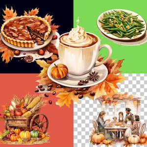 Thanksgiving Clipart Mega Bundle Autumn Clipart Fall PNG Thanksgiving ...