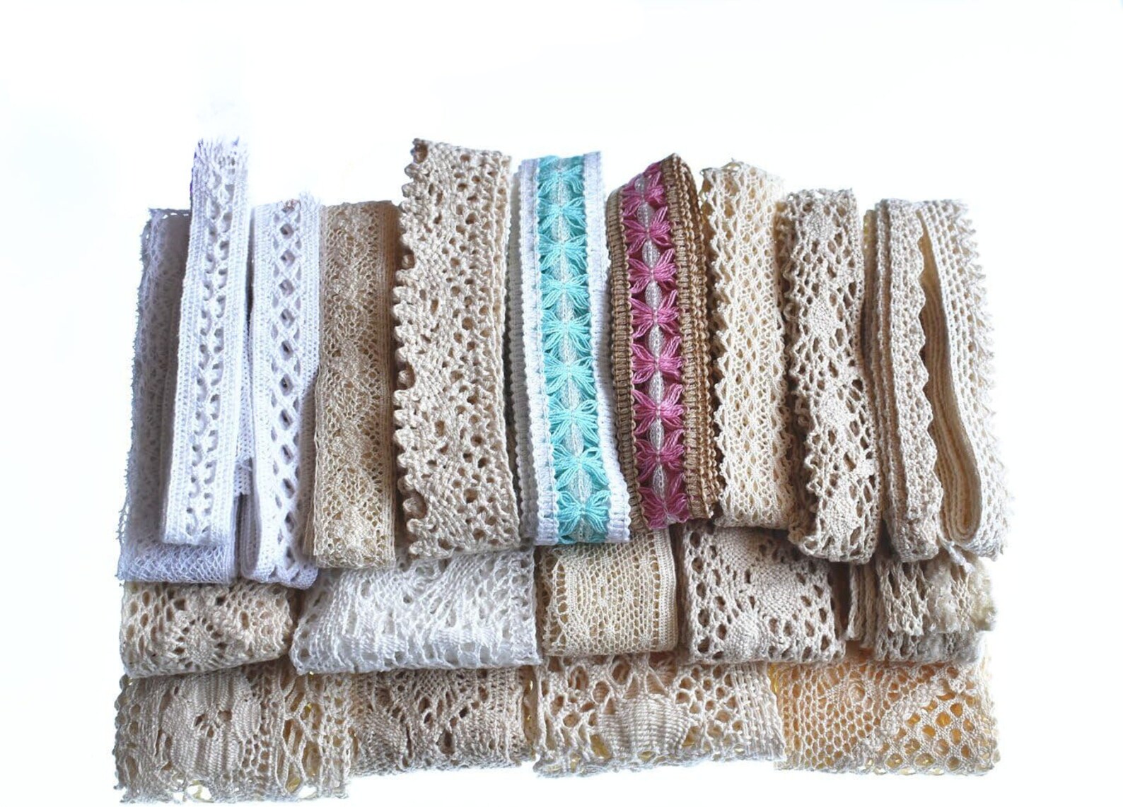 Assorted Vintage Lace Trim Vintage Lace Crochet Antique Lace Variety of ...