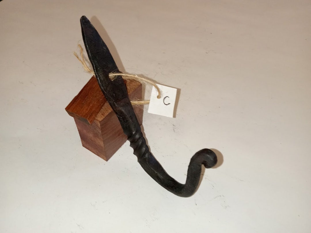 Hand Forged Twisted J Hook (C) - Etsy