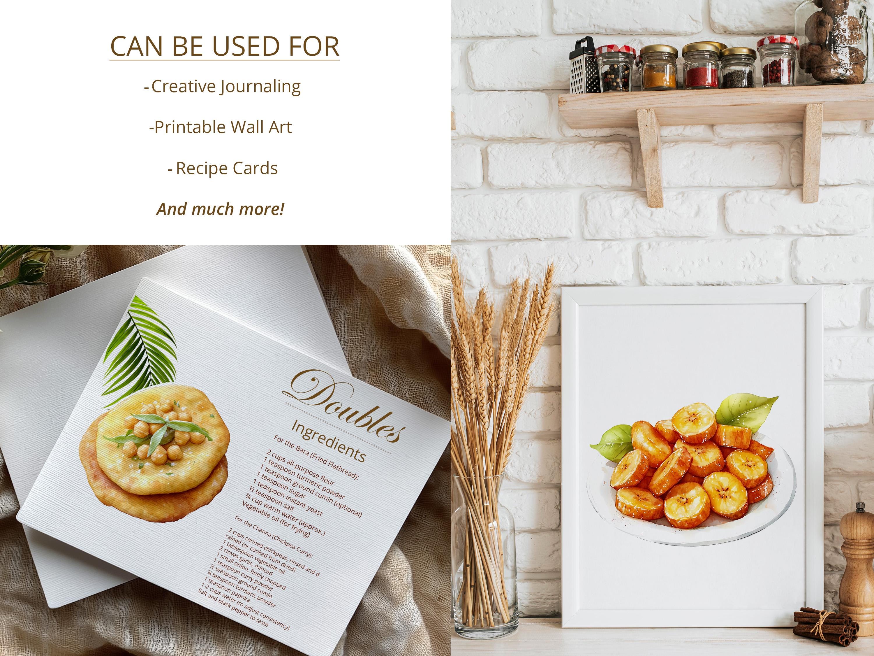 Caribbean Food Art Clipart Pack West Indies Watercolor Food ...