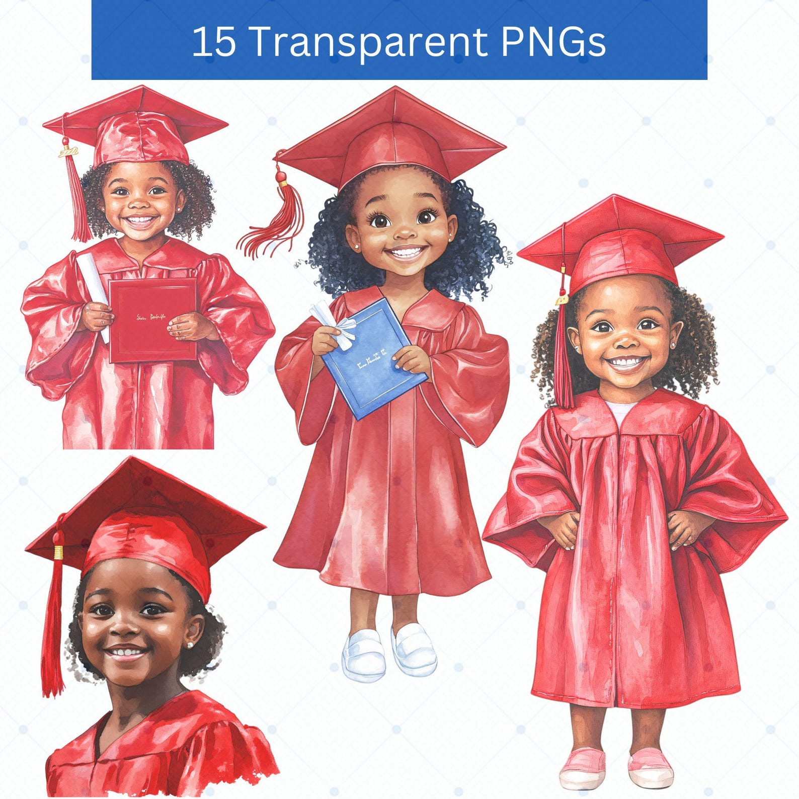 Kindergarten Graduation Clipart Black Girl Clip Art Preschool Kids ...