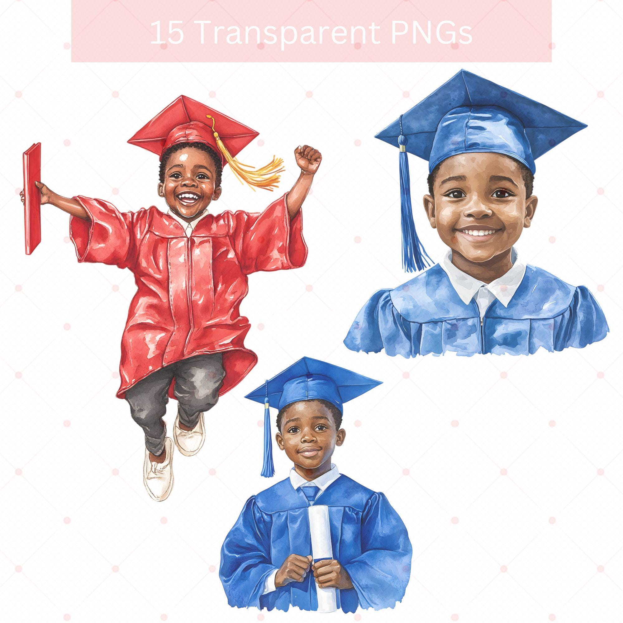 Kindergarten Graduation Clipart Watercolor Preschool Graduation Clip ...