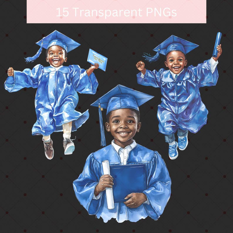 Kindergarten Graduation Clipart Watercolor Preschool Graduation Clip ...