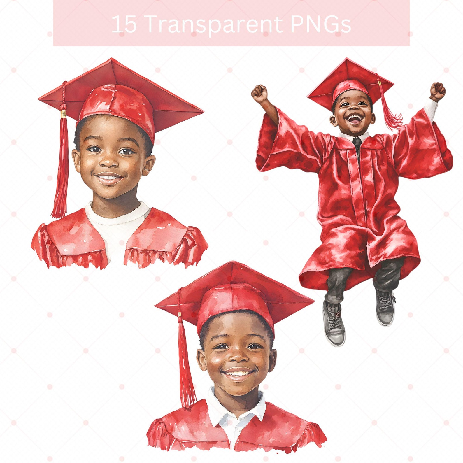 Kindergarten Graduation Clipart Watercolor Preschool Graduation Clip ...