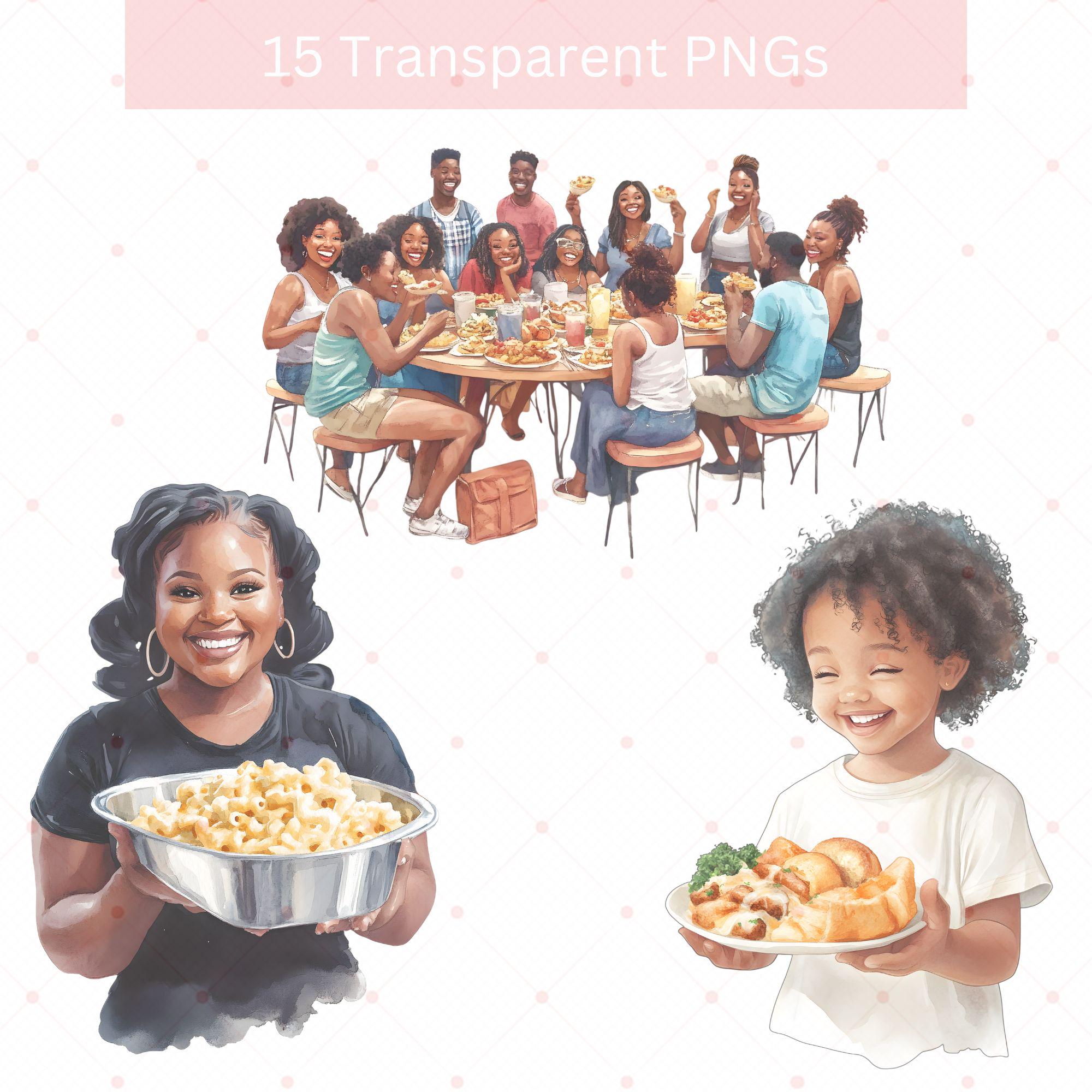 Black Family Reunion PNG African American Cookout Summer BBQ Clipart ...