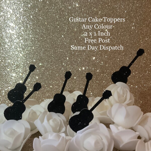 Guitar Cake Topper - Etsy UK