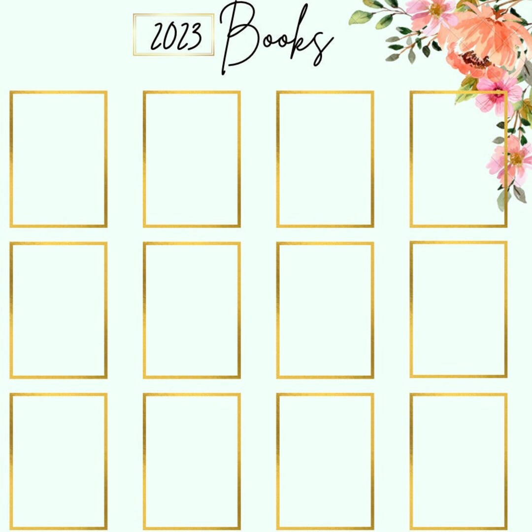 Yearly Book Tracker - Etsy