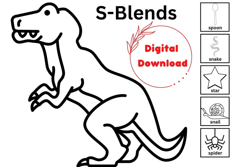 S-blends T-rex Digital Download - Etsy