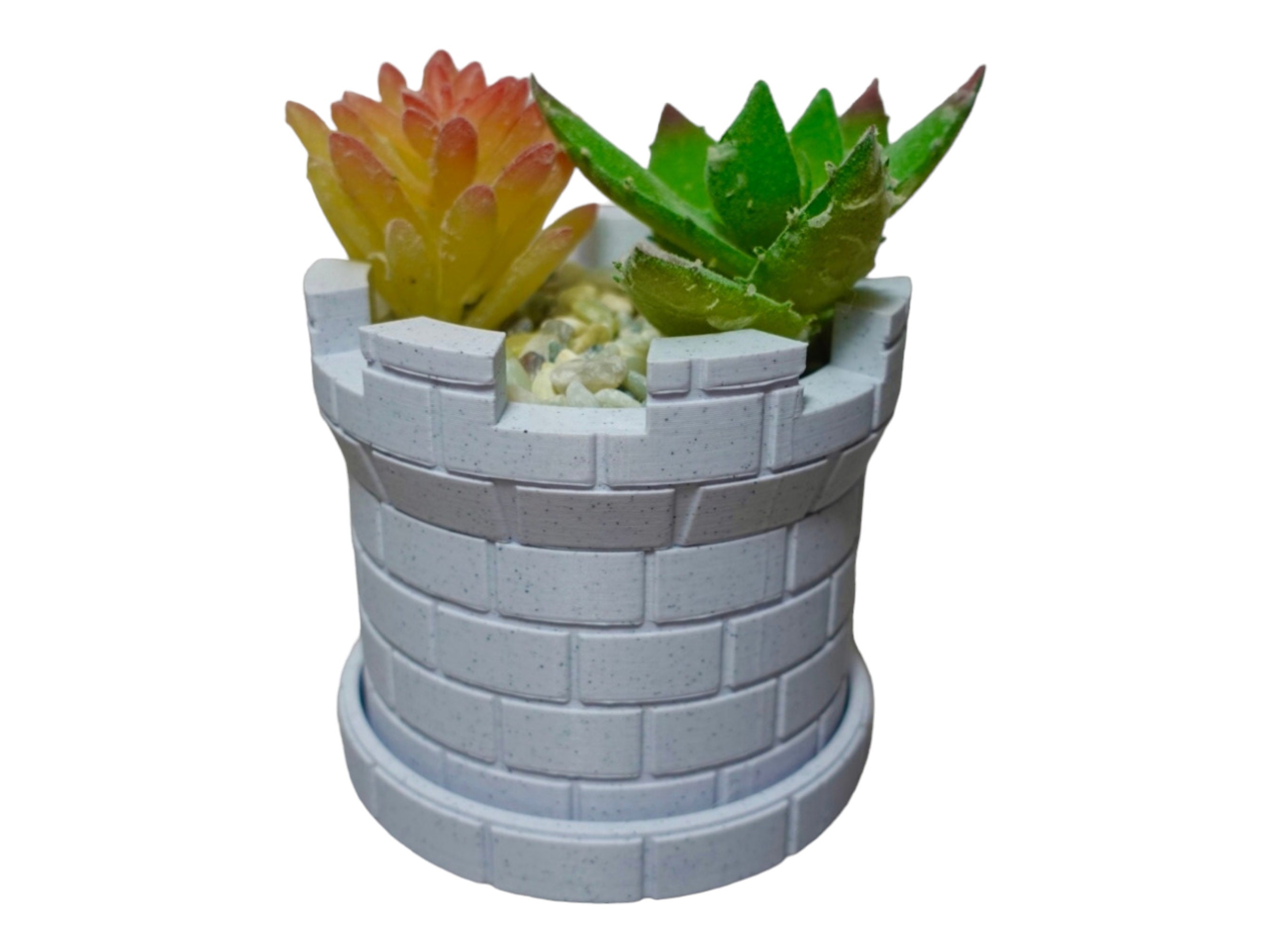 3D Printed Castle Plant Pot - Etsy