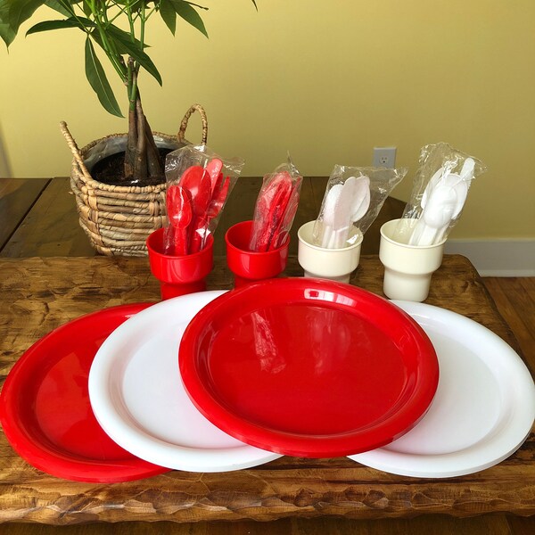 Plastic Dinnerware - Etsy