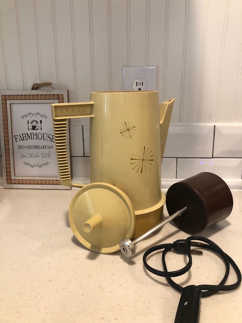Vintage Gold Retro Regal Poly Perk Coffee Pot - Etsy