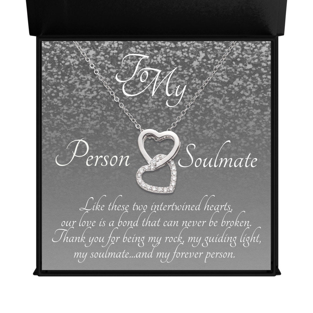 My Person Gift Set-two Hearts Intertwined-soulmate Card & Jewelry Set ...