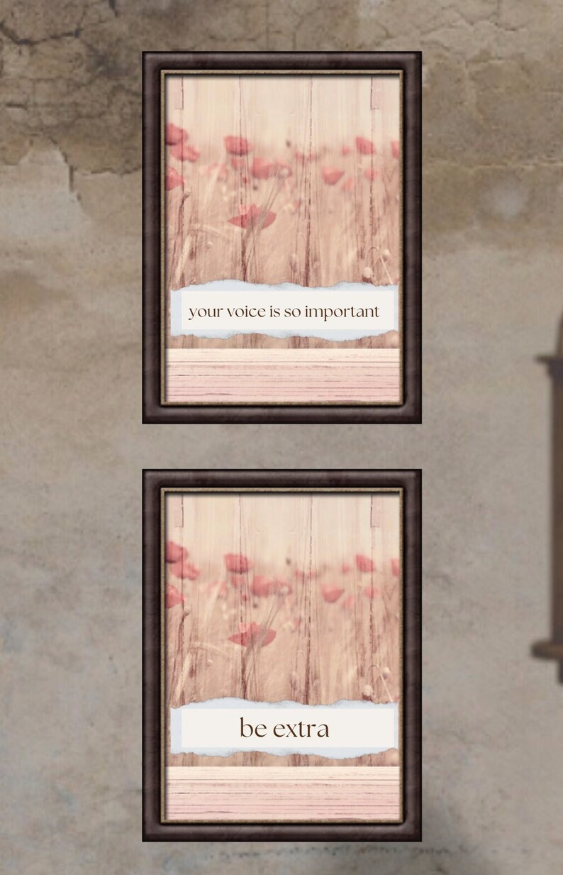 Digital Motivational Quotes-printable Wall Art Set-vision Board ...