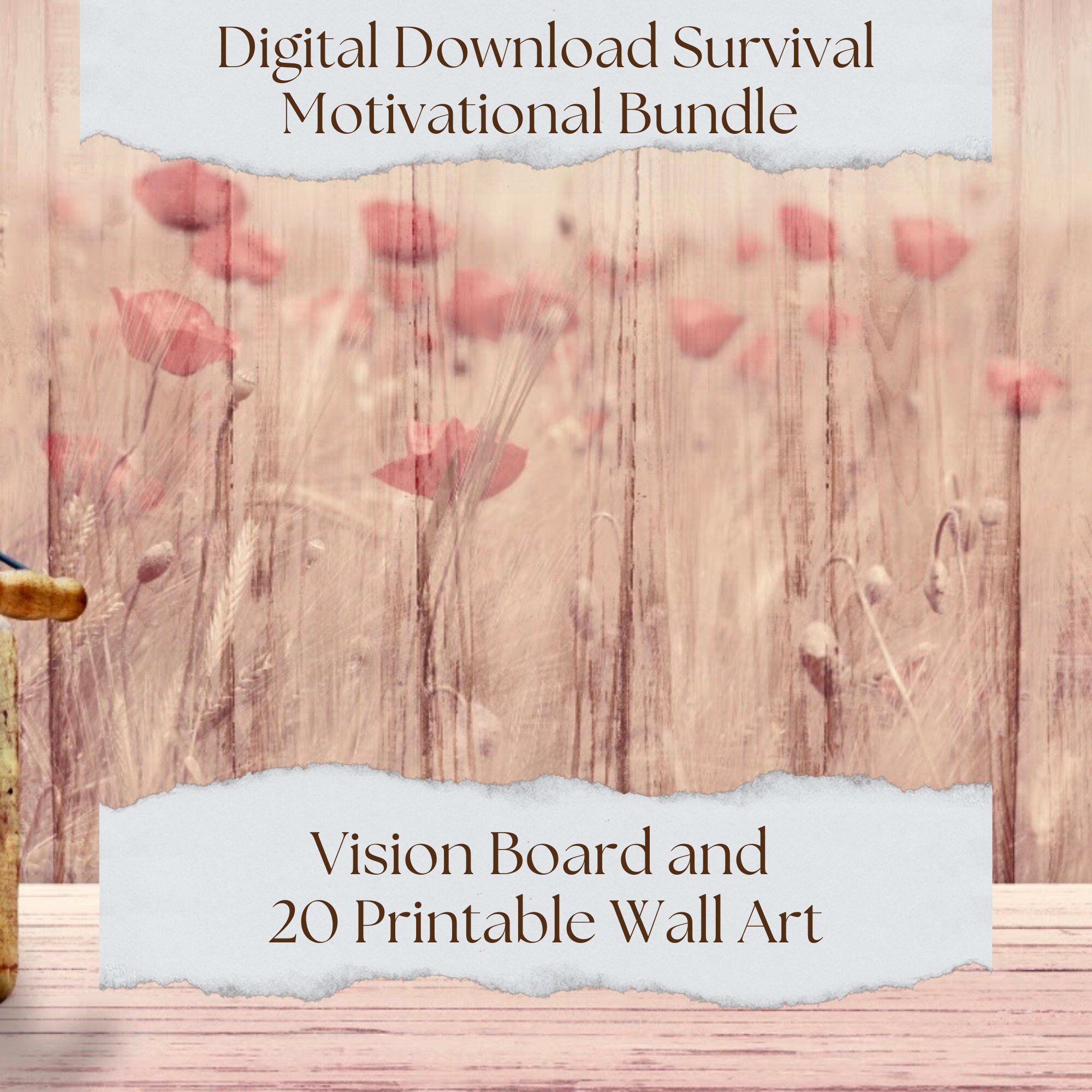 Digital Motivational Quotes-printable Wall Art Set-vision Board ...