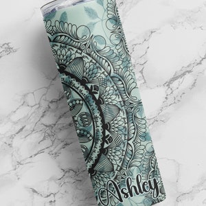 Cuss Word Tumbler Personalized, Tie Dye Curse Word Mandala 20oz Cup ...